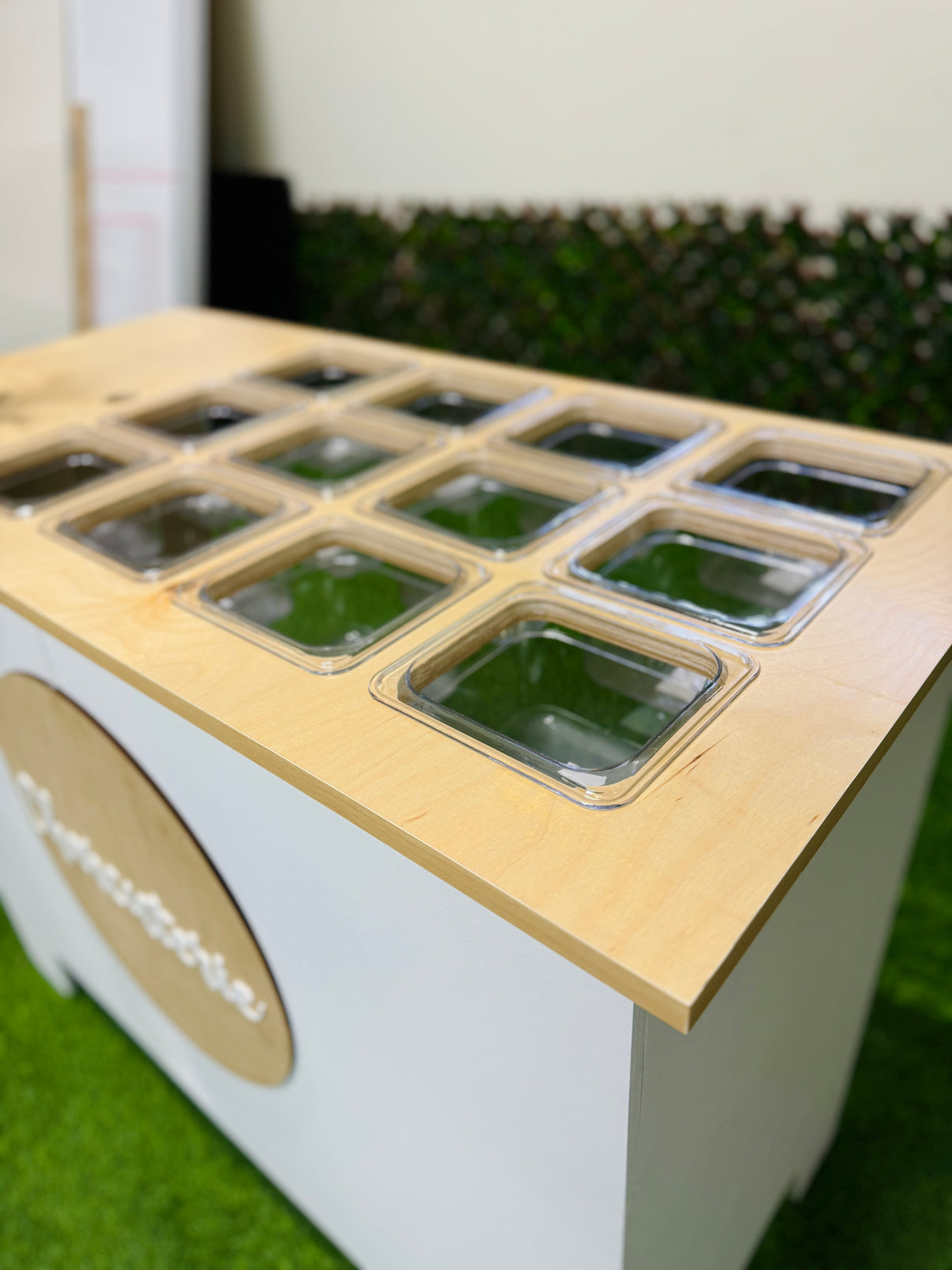 Foldable 4ft White Charcuterie Table Mobile Cart Catering – Ematik ...